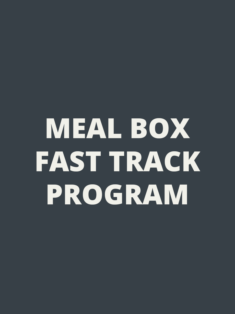 Meal Box - NZ’s Only Gourmet, Chef Prepared, Ready-Made Meal Plans